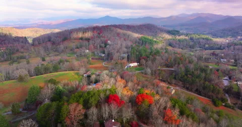 Remote cabins and rural homes on Tenness... | Stock Video | Pond5