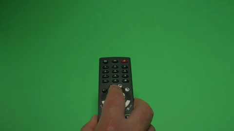 Remote Control 1 on Green screen Chroma ... | Stock Video | Pond5