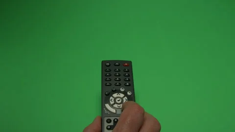 Remote Control 1 on Green screen Chroma ... | Stock Video | Pond5