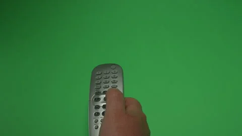 Remote Control 3 on Green screen Chroma ... | Stock Video | Pond5