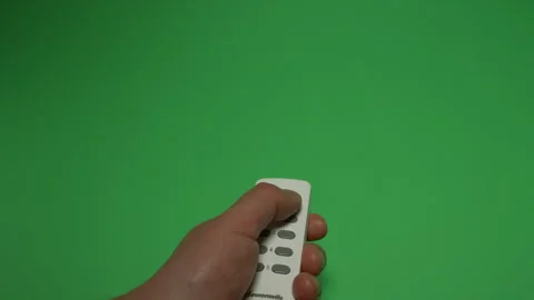 Remote Control 7 on Green screen Chroma ... | Stock Video | Pond5