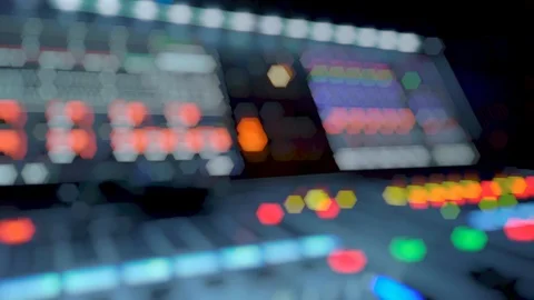 Remote control for adjusting the sound. ... | Stock Video | Pond5