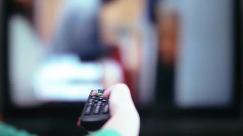 Remote Control Channel Surfing: A Hands-... | Stock Video | Pond5