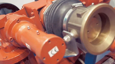 Remote-controlled, powerful fire nozzle ... | Stock Video | Pond5