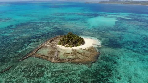 Remote Small Island & White Sand Beaches... | Stock Video | Pond5