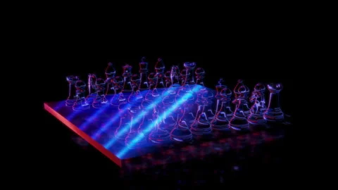 render 3D animation of the model chess o... | Stock Video | Pond5