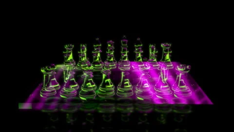 render 3D animation of the model chess o... | Stock Video | Pond5