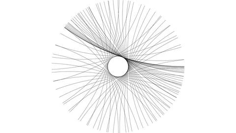 Render a Circle With Single Pixel Width ... | Stock Video | Pond5