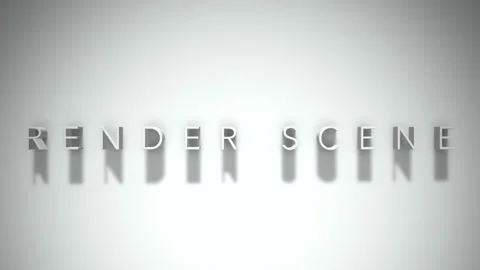 render scene 3D title animation white te... | Stock Video | Pond5