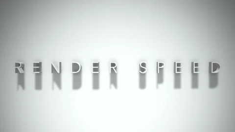 render speed 3D title animation white te... | Stock Video | Pond5