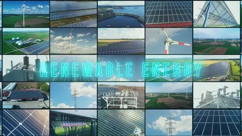 Renewable energy infographic. Renewable ... | Stock Video | Pond5