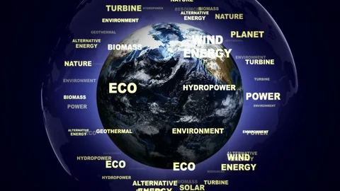 Renewable Energy Animation Stock Video Footage | Royalty Free Renewable ...