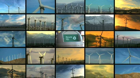 Renewable energy screens - HD | Stock Video | Pond5