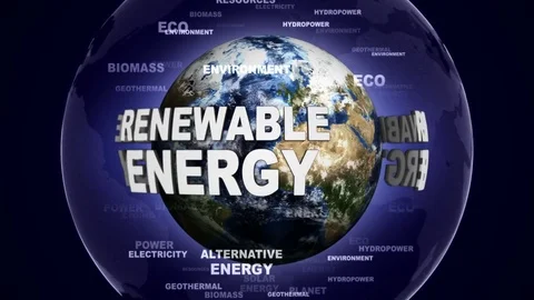 Renewable Energy Animation Stock Video Footage | Royalty Free Renewable ...