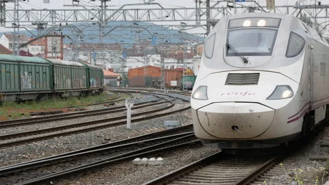 Renfe Talgo 250 series S130 high-speed p... | Stock Video | Pond5