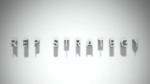 rep strategy 3D title animation white te... | Stock Video | Pond5