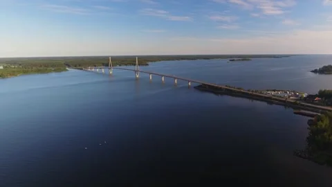 Replot Bridge (Raippaluodon silta), Vaas... | Stock Video | Pond5
