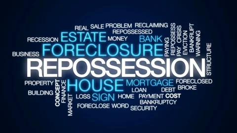 Repossession animated word cloud, text d... | Stock Video | Pond5