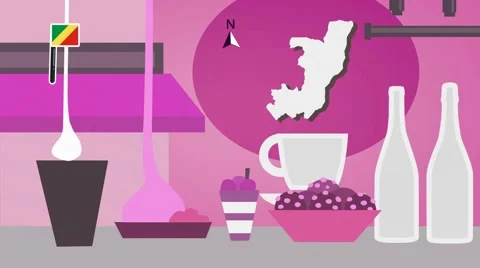 Republic of the Congo - Vector Menu - Re... | Stock Video | Pond5