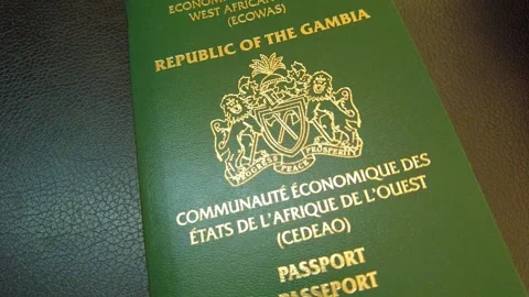 Republic of The Gambia Biometric Passpor... | Stock Video | Pond5