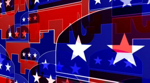 Republican Symbol Looping Animated Backg... | Stock Video | Pond5