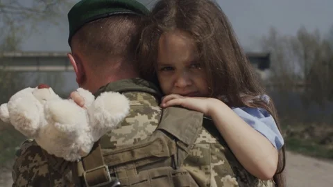 Rescue A Little Girl From The Combat Zon... | Stock Video | Pond5