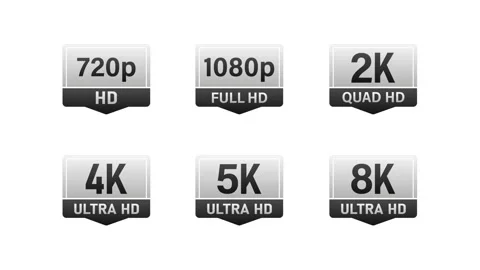 Resolution icons changing background fro... | Stock Video | Pond5