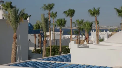 Resort hotel complex in Arabic style. Ar... | Stock Video | Pond5