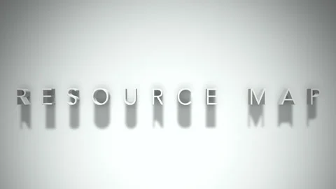 resource map 3D title animation white te... | Stock Video | Pond5