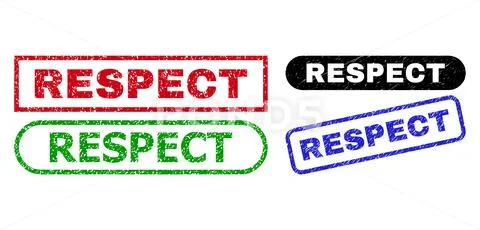 RESPECT Rectangle Watermarks Using Unclean Texture ~ Clip Art #147108331
