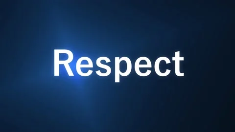 Respect text animation message motion gr... | Stock Video | Pond5