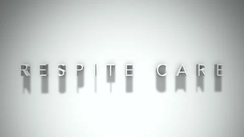 respite care 3D title animation white te... | Stock Video | Pond5