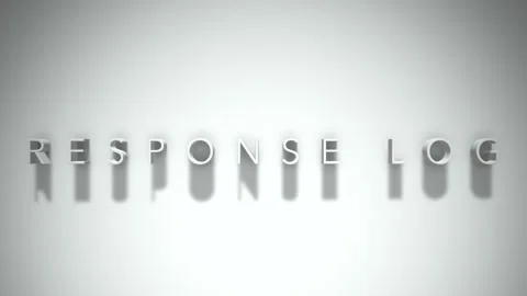 response log 3D title animation white te... | Stock Video | Pond5