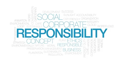 Responsibility animated word cloud. Kine... | Stock Video | Pond5