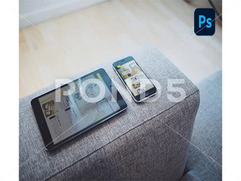 Responsive Phone Mockup ~ PSD Photoshop Template #211678432