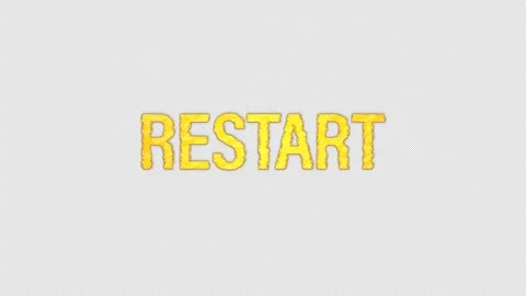 Restart glitch text effect cimematic tit... | Stock Video | Pond5