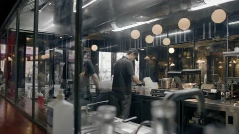 Restaurant Kitchen Interior Stock Video Footage | Royalty Free ...