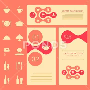 Restaurant menu card, food background: Royalty Free #157395558