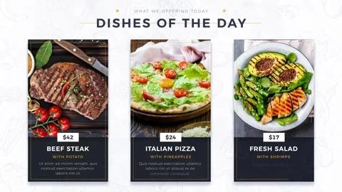 Restaurant Promo III ~ After Effects Project #255408143