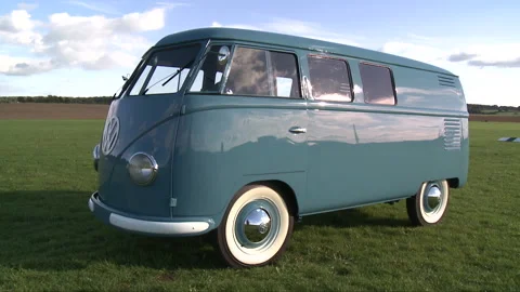 A Restored 1950s VW T1 Transporter Van M... | Stock Video | Pond5