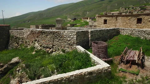Restored Medieval Village of Khoy in Che... | Stock Video | Pond5