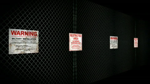 Dod Restricted Area Warning Sign