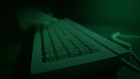 Vintage Computer Keyboard Stock Footage ~ Royalty Free Stock Videos | Pond5