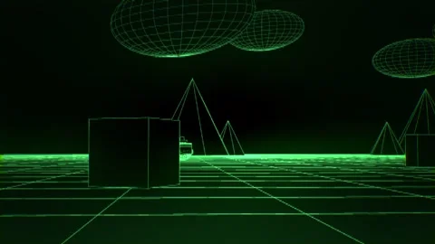 Retro 3D tank battle arcade game. Vintag... | Stock Video | Pond5