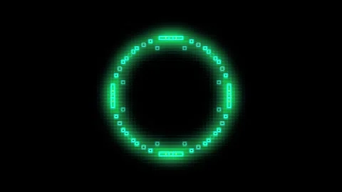 Retro 8-bit Green Pulsing Circle Animati... | Stock Video | Pond5