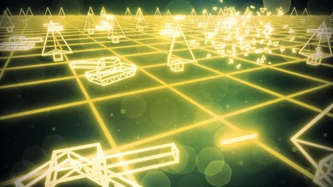 Retro 80s game tanks VHS tape video war ... | Stock Video | Pond5