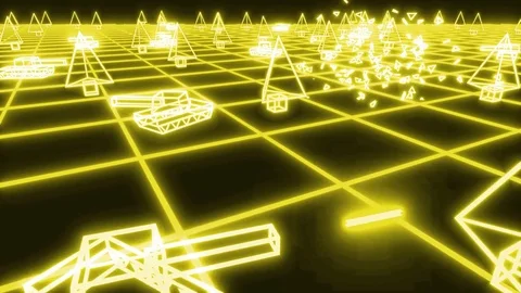 Retro 80s game tanks VHS tape video war ... | Stock Video | Pond5