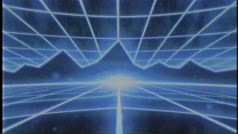 Retro 80s VHS tape video game intro land... | Stock Video | Pond5