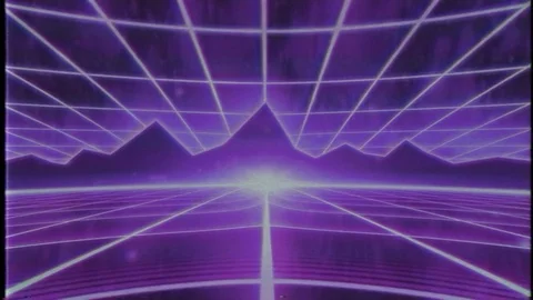 Retro 80s VHS tape video game intro land... | Stock Video | Pond5