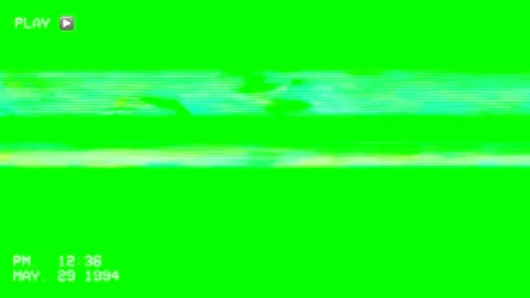 Retro 90s VHS Tape Effect Green Screen O... | Stock Video | Pond5